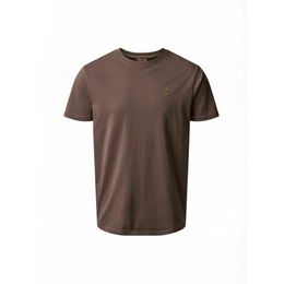 MCS Herren Kurzarmhemd "MCS T-shirt MCOhio", braun, Gr. XXXL, Obermaterial: 100% Baumwolle, Hemden