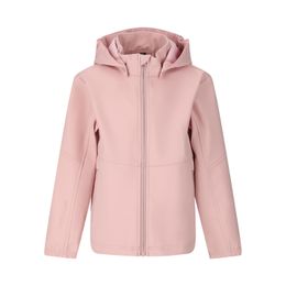 ZIGZAG Jungen Softshelljacke "Troy", rosa, Gr. 104, unifarben, 100% Polyester, Jacken, mit wasserabweisender Beschichtung
