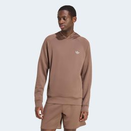 Herren Kapuzensweatshirt "TREFOIL ESSENTIALS SPACER HOODIE", braun, Gr. M, adidas originals, Obermaterial: 93% Polyester, 7% Elasthan, Sweatshirts,