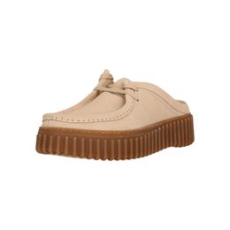 Clarks Damen Slipper "Torhill Mule", Gr. 37, beige, Leder, Schuhe, mit Contour Cushion-Fu&szlig;bett
