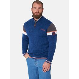 Jan Vanderstorm Herren Troyer "Pullover BOTHI", blau, Gr. L, Obermaterial: 55% Polyacryl PAN. 45% Baumwolle CO., Pullover