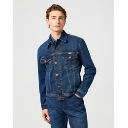 Wrangler Herren Jeansjacke "WESTERN DENIM JACKET", blau, Gr. XXL, Denim/Jeans, Obermaterial: 99% Baumwolle, 1% Elasthan, Jacken