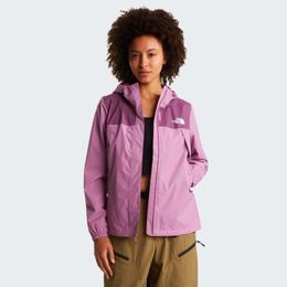 The North Face Damen Regenjacke "W ANTORA RAIN JACKET", rosa, Gr. XS, Obermaterial: 100% Polyester, Jacken, wasserdichtes DryVent -Au&szlig;enmaterial,