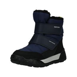 GEOX M&auml;dchen Snowboots "Geox Stiefel Lederimitat/Textil", Gr. 33, blau, Lederimitat, Textil, Schuhe