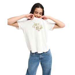 Roxy Damen T-Shirt "Oceanwave Regular Slub"coconut milk, Gr. XXL, Obermaterial: 60% Baumwolle, 40% Polyester., Shirts