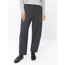 Brax Damen 5-Pocket-Hose "Style MEGAN S", schwarz, Gr. 76, Web, 53% Polyester, 43% Schurwolle, 4% Elasthan, Hosen