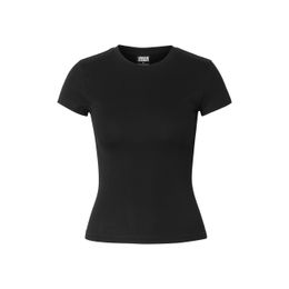 URBAN CLASSICS Damen T-Shirt "Urban Classics Ladies Short Slim Tee"schwarz, Gr. M, unifarben, 95% Baumwolle, 5% Elasthan, Shirts