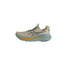 asics Running Shoes 'GEL-NIMBUS 28 TR' male size 45/45.5 Dark beige / Turquoise / Anthracite / Orange