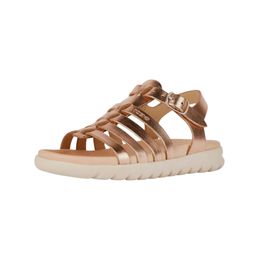 GEOX M&auml;dchen Riemchensandalette "Geox Sandalen Leder", Gr. 32, orange, Leder, Schuhe