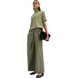 CR&Eacute;ATION L Damen Marlene-Hose mit asymmetrischem Knopfverschluss khaki Gr&ouml;&szlig;e 36
