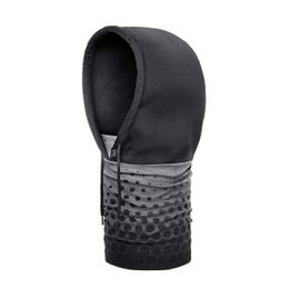 Buff Polartec-Hoodie, schwarz/grau, Farbverlauf, unisex, aus Polyester