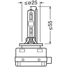 Osram Gl&uuml;hlampe, Fernscheinwerfer D1S Xenarc 35W (1 Stk.) 66140