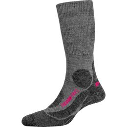 P.A.C. TR 6.1 Trekking Merino Medium Damen Wandersocken dunkelgrau 35-37 - Socken von PAC