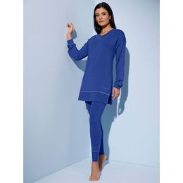 feel good Damen Hausanzug, Blau, Gr. 36/38, Hausanz&uuml;ge, Material: Viskose