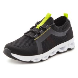 John Devin Damen Sneaker, schwarz/neon, Gr&ouml;&szlig;e 42