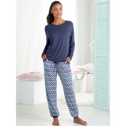 w&auml;schepur w&auml;schepur Damen Schlafanzug, Blau, Gr. 36/38, Pyjamas, Material: Viskose