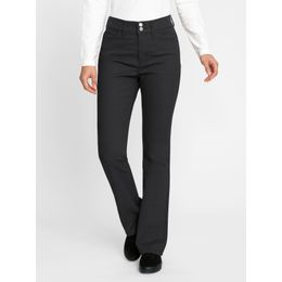 WITT Damen Bootcut-Jeans mit Push-up-Effekt, schwarz, Gr&ouml;&szlig;e 20