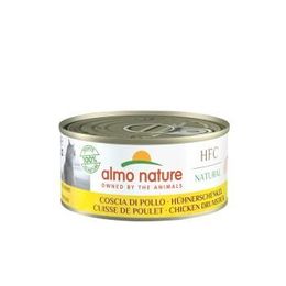 Almo Nature HFC Natural Nassfutter Katze H&uuml;hnerschenkel 24x150 g