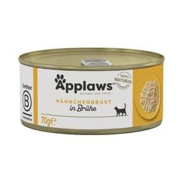 Applaws Nassfutter Katze Adult in Br&uuml;he H&uuml;hnerbrust 24x70 g