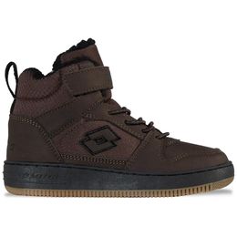 LOTTO Kinder Sneaker, Gr. 35schwarz braun, schwarz, Synthetik, Textil, Schuhe, - mit kuschelig-warmem Teddyfutter