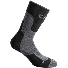 CMP Trekkingsocken in Grau/ Schwarz - 6% | Gr&ouml;&szlig;e 43/45 | Damen-outdoor-ausruestung