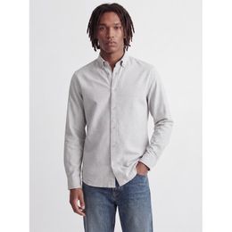 Jack & Jones Jack & Jones Herren Langarmhemd &raquo;JPRBLUHARVEY TWILL SOLID L/S SHIRT SN&laquo; Baumwolle, regular fit grau XXL, N-Gr