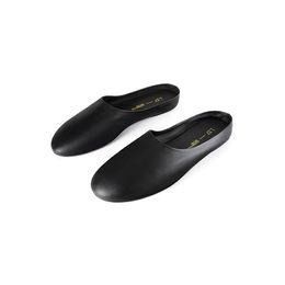 loft37 Leder-Pantoffeln "Allato" in Schwarz - 65% | Gr&ouml;&szlig;e 39 | Damen-pantoletten