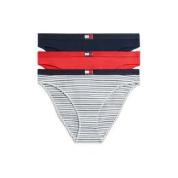 Tommy Hilfiger Underwear Damen Slip &raquo;3 PACK BIKINI (EXT.SIZES)&laquo; Packung, 3 Stk. Logo am Bund, aus Baumwoll-Stretch bunt M (38), 3 Stk.