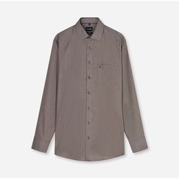 OLYMP Herren OLYMP Langarmhemd &raquo;Luxor&laquo; Businesshemd, New-Kentkragen, Modern Fit grau 41, N-Gr