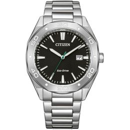 Citizen Damen Solaruhr Armbanduhr, Herrenuhr, Edelstahlarmband, analog, Datum, Eco-Drive silber Einheitsgr&ouml;&szlig;e