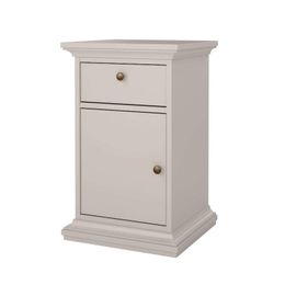 Home Affaire Nachtkommode &raquo;Paris Nachttisch, Nachtschrank, Beistelltisch&laquo; mit 1 T&uuml;r und 1 Schublade, Stauraum, Kranzprofil, Breite 43,6 cm beige 