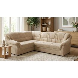 OTTO home Ecksofa &raquo;Nyborrg 234 x 185 cm, auch mit Schlaffunktion, formsch&ouml;n & stabil&laquo; L-Form, aus haustierfreundlichem Pet Friendly Bezug beige 100% 