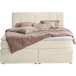 Jockenh&ouml;fer Boxspringbett &raquo;AMY mit Bettkasten, inkl. Taschenfederkernmatratze H&auml;rtegrad H3-H4&laquo; mit 6 cm Kaltschaum-Topper, Chenille-Bezug, 180x200 und 200x200 cm 