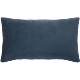 Pad Dekokissen &raquo;Elegance&laquo; Design als Basic, aus Samt, elegante Optik, in verschiedenen Gr&ouml;&szlig;en blau Polyester B/L: 25cm x 50cm, 1 Stk.