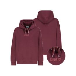 Sublevel Hoodie in Bordeaux - 43% | Gr&ouml;&szlig;e XL | Damen-sweatshirts-jacken