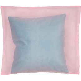 Pad Dekokissen &raquo;CHANGEANT&laquo; feiner, fast schwebender Stoff blau Polyester B/L: 50cm x 50cm, 1 Stk.