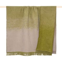 Pad Wohndecke &raquo;OMBRE&laquo; Sanfter Farbverlauf mit moderner Ausstrahlung &ndash; ein Hauch von Farbe gr&uuml;n Baumwolle, Polyacryl B/L: 150cm x 200cm