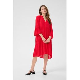 Kaffe Kleid in Rot - 44% | Gr&ouml;&szlig;e 42 | Damen-kleider