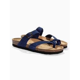 Sunbay Leder-Zehentrenner "Tulipe" in Dunkelblau - 65% | Gr&ouml;&szlig;e 37 | Damen-sandalen