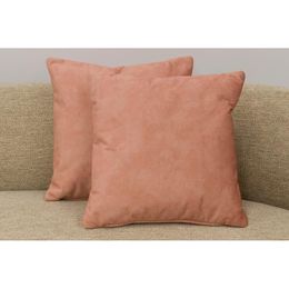 OTTO home Dekokissen &raquo;Sillkeborg&laquo; Dekokissen mit F&uuml;llung, Sofakissen 2er Set 40x40cm Polyester B/L: 40cm, 2 Stk.