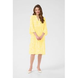 Kaffe Kleid in Hellgelb - 67% | Gr&ouml;&szlig;e 36 | Damen-kleider