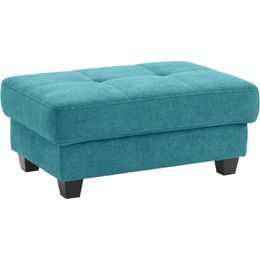OTTO home Hocker &raquo;Cornwall&laquo; blau B/H/T: 104cm x 45cm x 72cm, Luxus-Microfaser weich