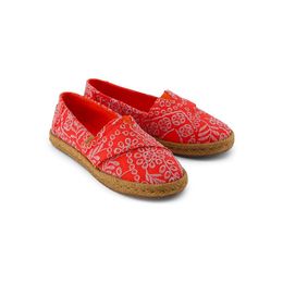Toms Shoes TOMS Espadrilles in Rot - 40% | Gr&ouml;&szlig;e 34,5 | Kinderschnuerschuhe