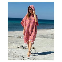 Towel to Go Poncho "Towel To Go - Neon Safari" in Rosa - (L)180 x (B)100 cm - 55% | Damenjacken