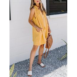 Milan Kiss Kleid in Gelb - 53% | Gr&ouml;&szlig;e L | Damen-kleider