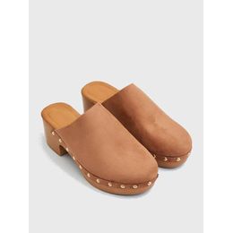 Bellucci Clogs in Hellbraun - 67% | Gr&ouml;&szlig;e 38 | Damen-pantoletten