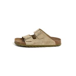 BABUNKERS Family Leder-Pantoletten in Khaki - 40% | Gr&ouml;&szlig;e 41 | Damen-pantoletten