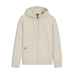 HUGO BOSS Fashion Sweatjacke in Creme - 29% | Gr&ouml;&szlig;e XL | Herren-sweatshirts-jacken