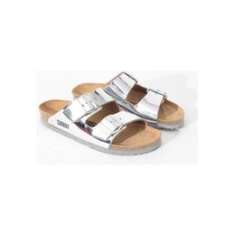Sunbay Pantoletten "Trefle" in Silber - 51% | Gr&ouml;&szlig;e 39 | Damen-pantoletten