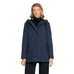 Gil Bret Damen Langjacke mit Kapuze mit Kapuze blau 40
